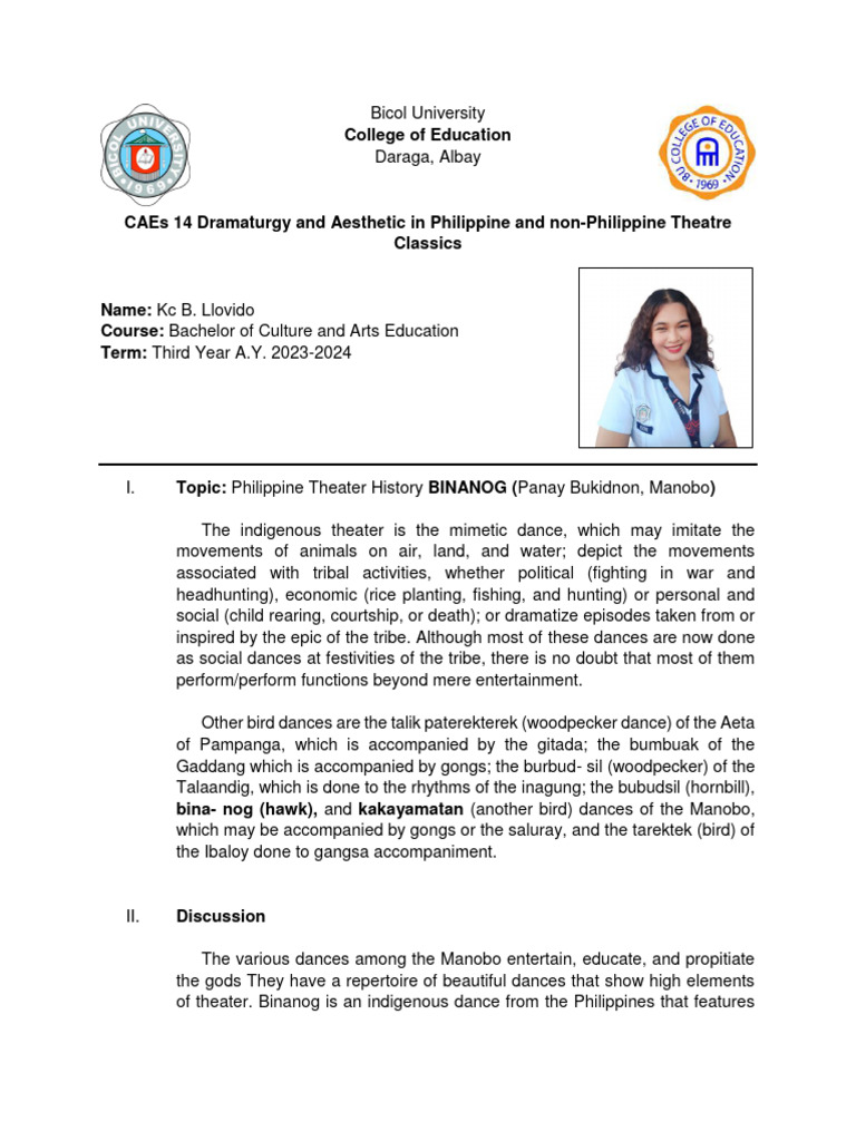 Binanog Dance: Culture and Significance | PDF | Dances