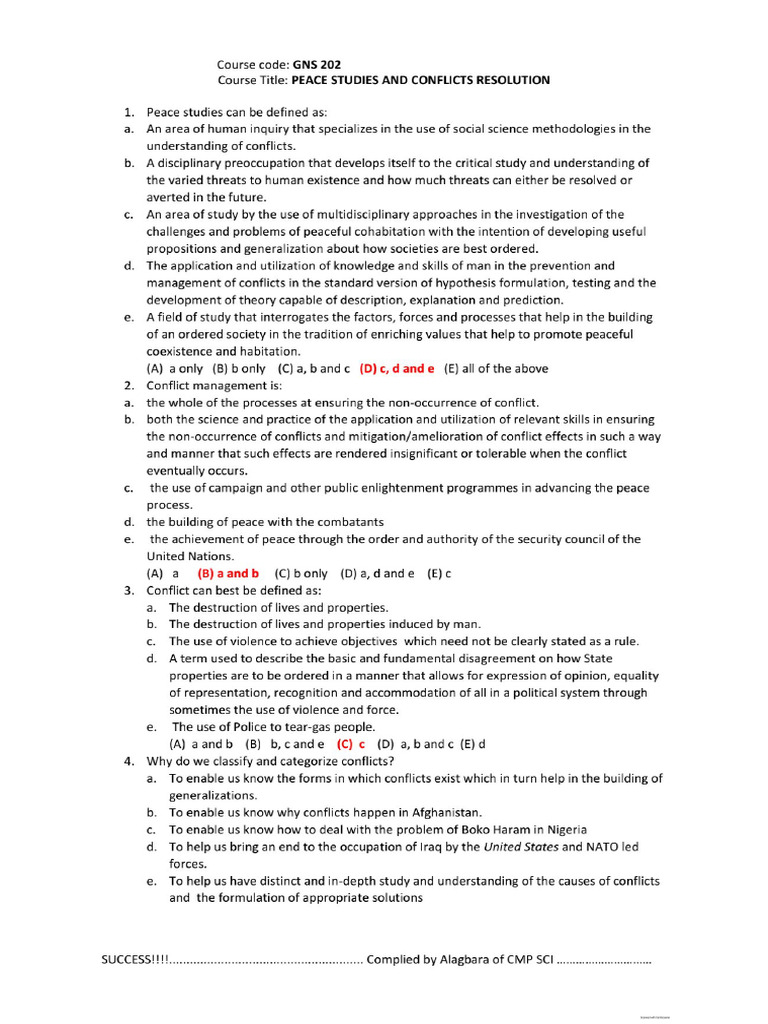 GNS 202 (Peace Keeping) .......................................................... | PDF