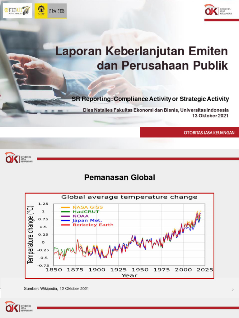 Laporan Keberlanjutan - SE OJK 16 Tahun 2021 | PDF