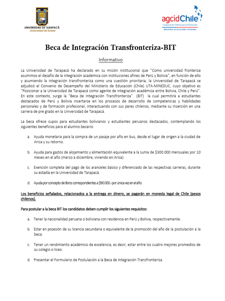 Informativo - BIT 2024 | PDF | Ingeniería | Chile