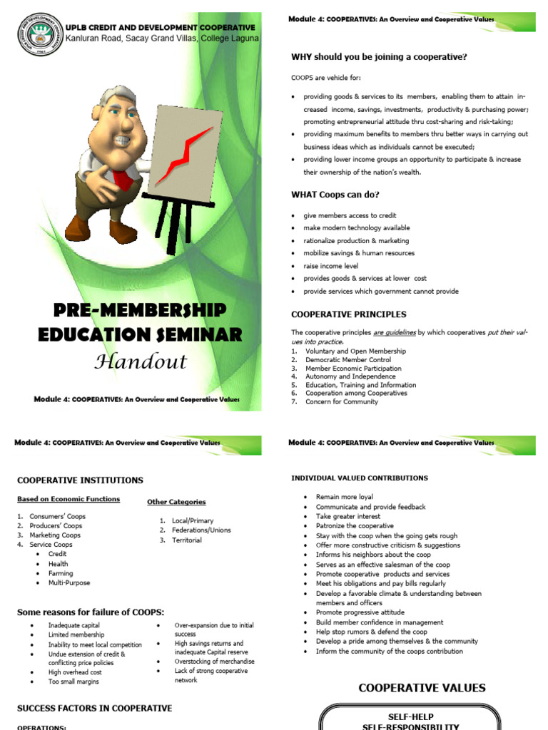 Module 4 - COOPERATIVES - An Overview and Cooperative Values - Edited ...