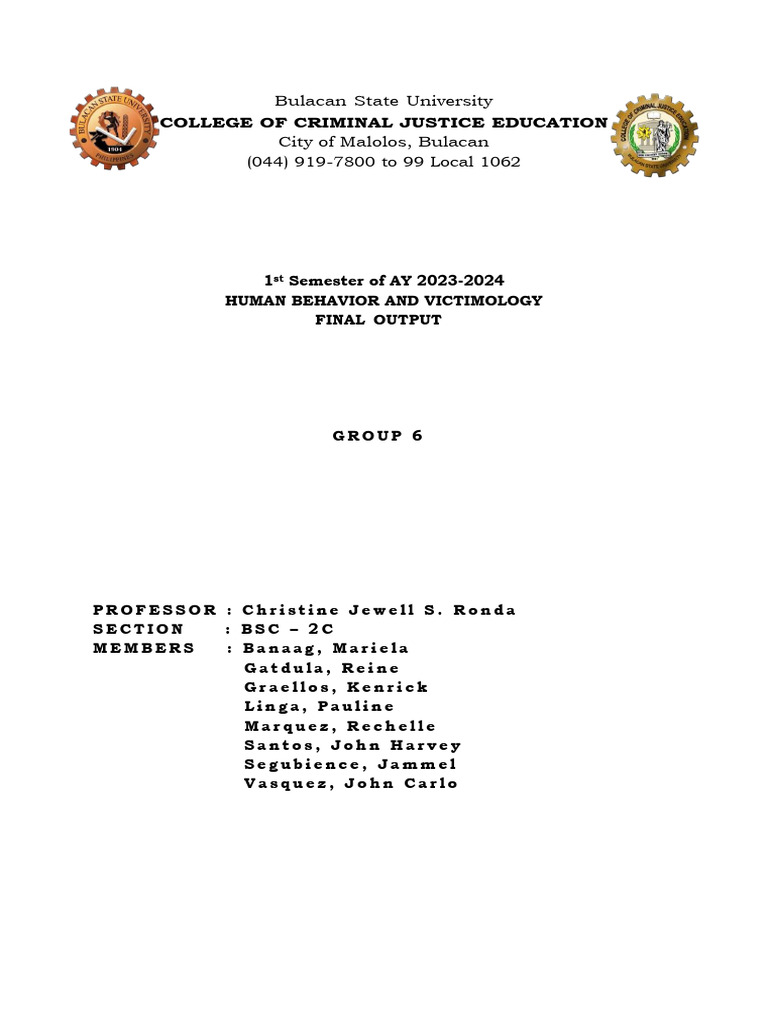 A4 Bondpaper - Two | PDF | Victimology | Violence