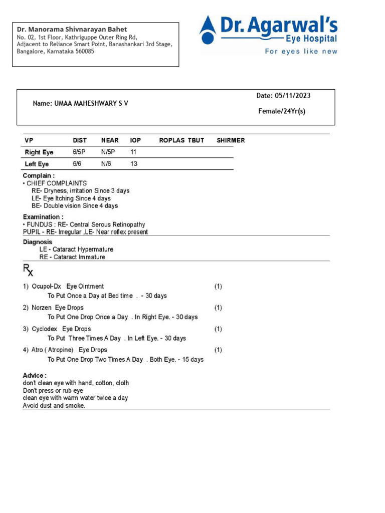 Patient Details for Umaa Maheshwary S V | PDF | Religion & Spirituality