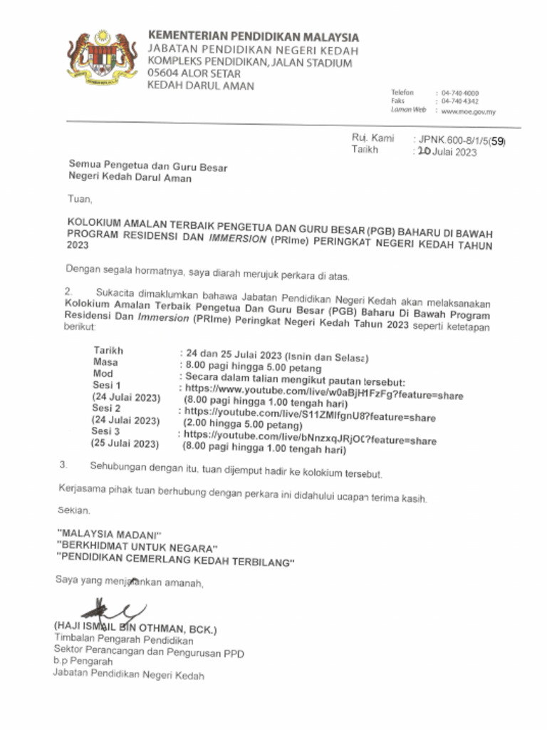 Kolokium Amalan Terbaik PGB Baharu Di Bawah Prime Peringkat Negeri ...