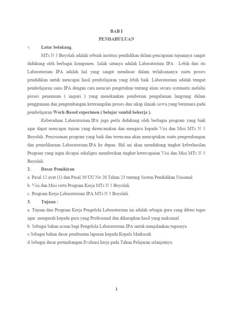 Program Lab. Ipa | PDF | Karier & Perkembangan | Kesehatan Holistik