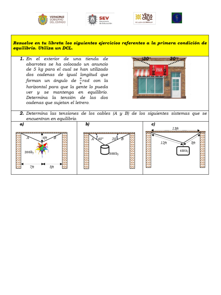 Actividad Fuerzas en Equilibrio | PDF | Hogar, jardinería y bricolaje