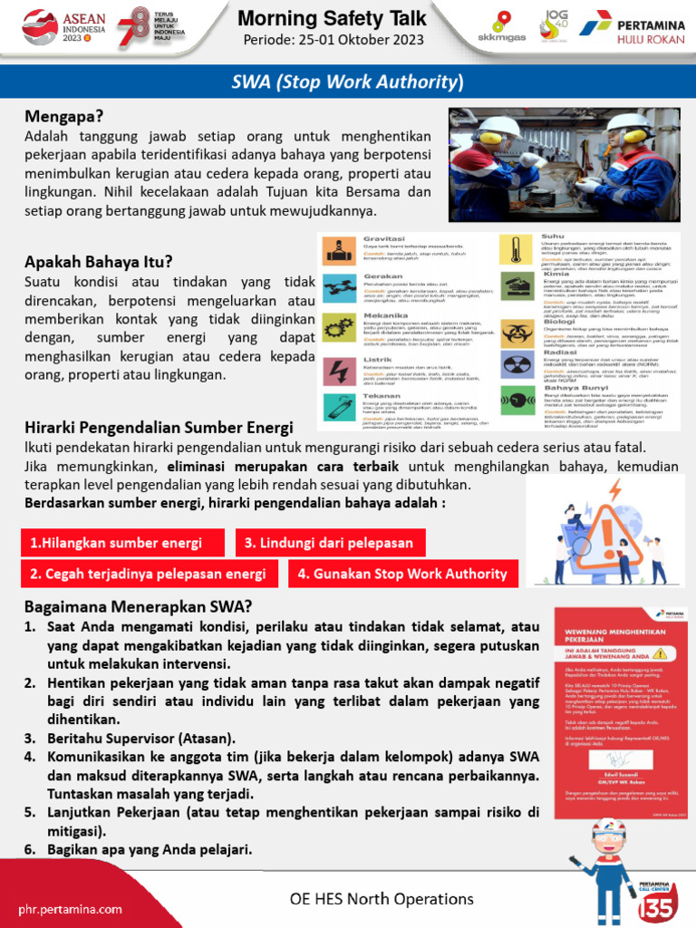 SWA (Stop Work Authority) | PDF