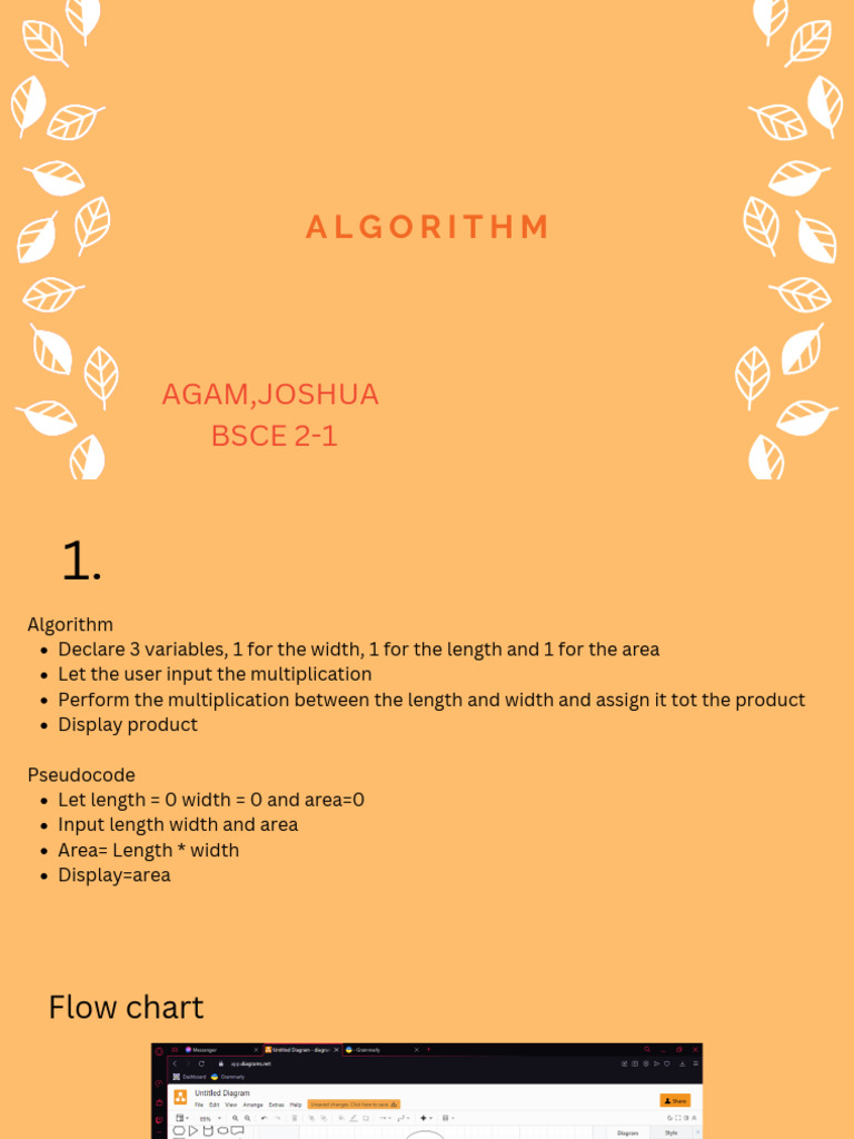Agamjoshua - 5780 - 1018146 - ALGORITHM-AGAM, JOSHUA-BSCE 2-1 | PDF | Algorithms | Software ...