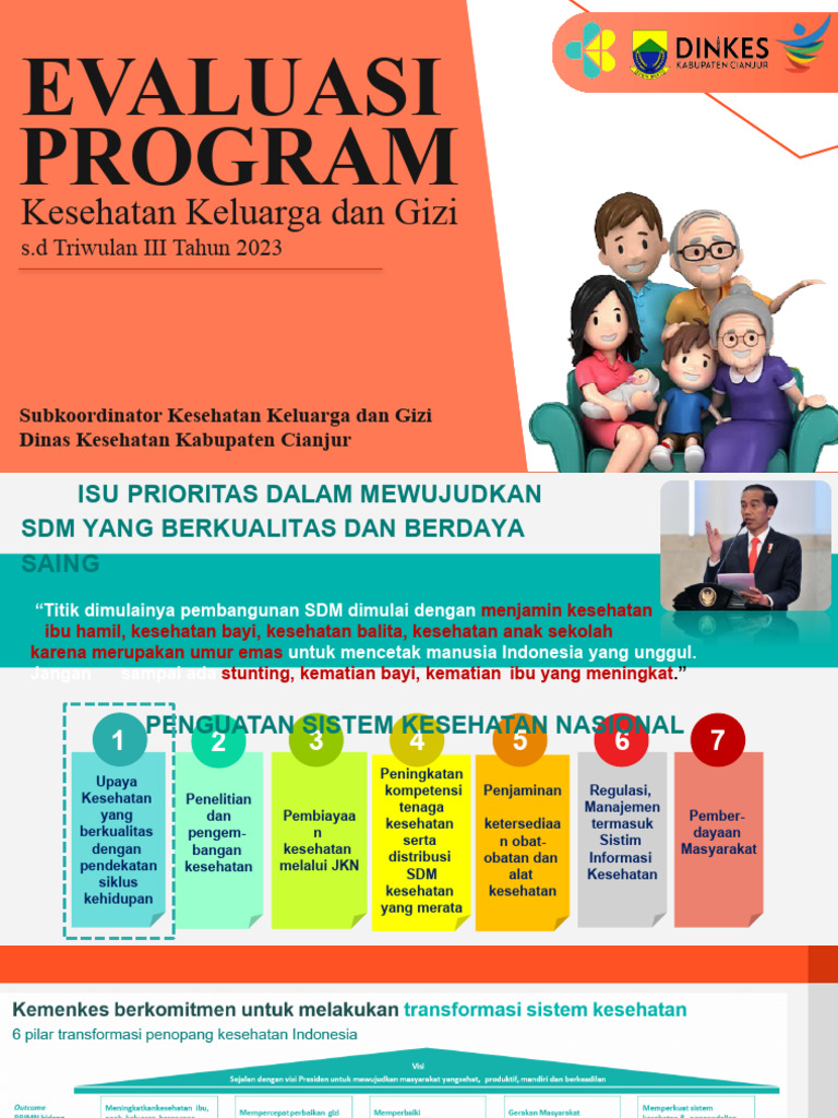 Evaluasi Capaian Program Kesga Gizi S.D. Triwulan III | PDF