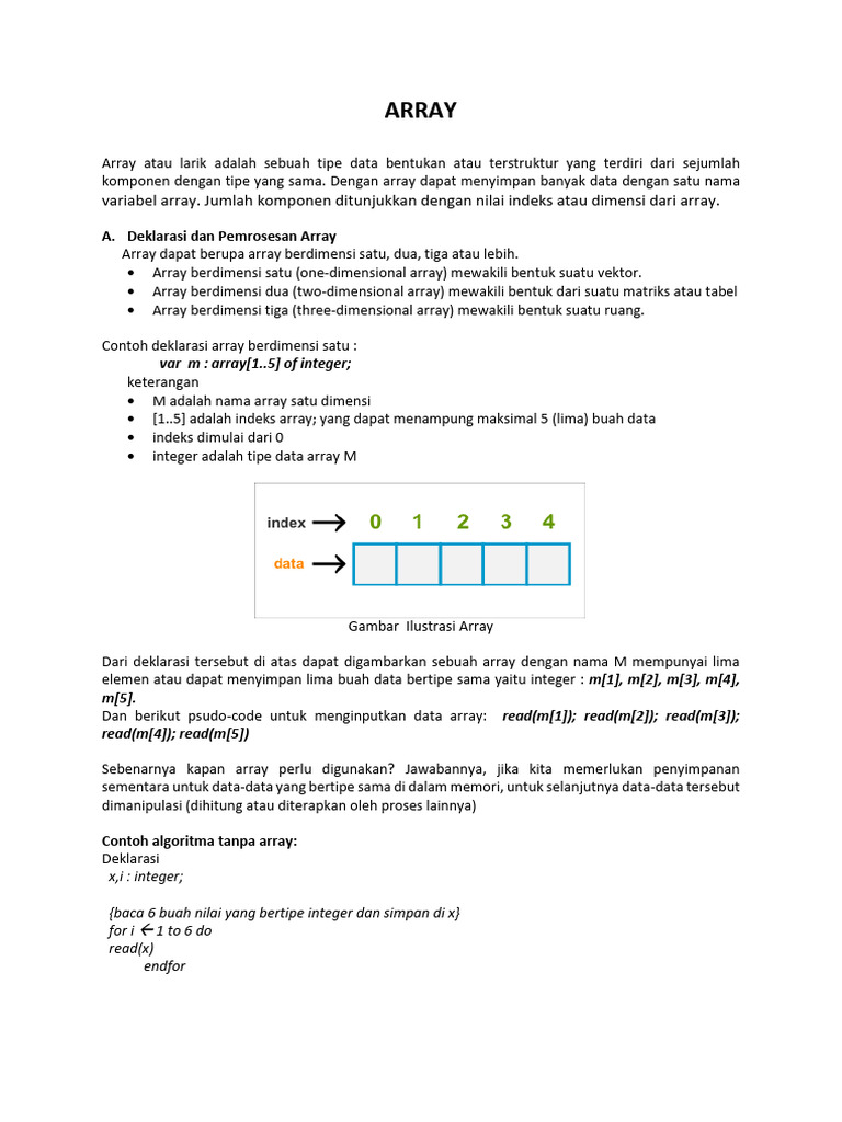 Array Dari Buku Ajar Pdf