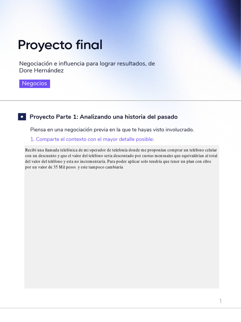 Proyecto Final | PDF