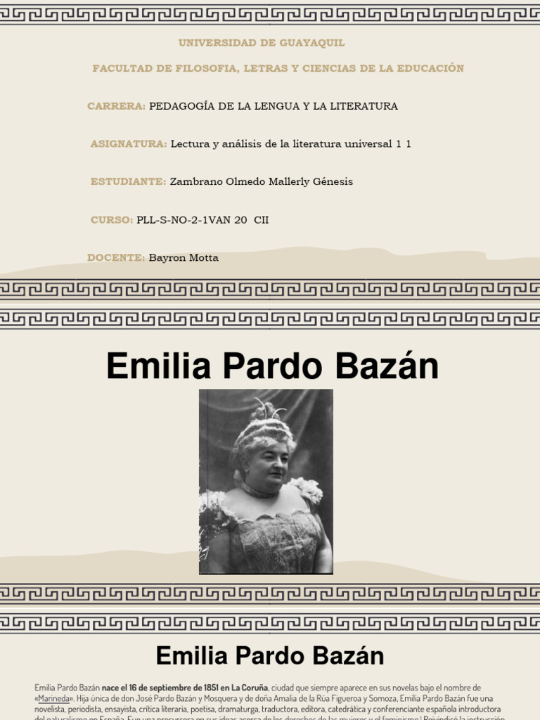 Emilia Pardo Bazán | PDF
