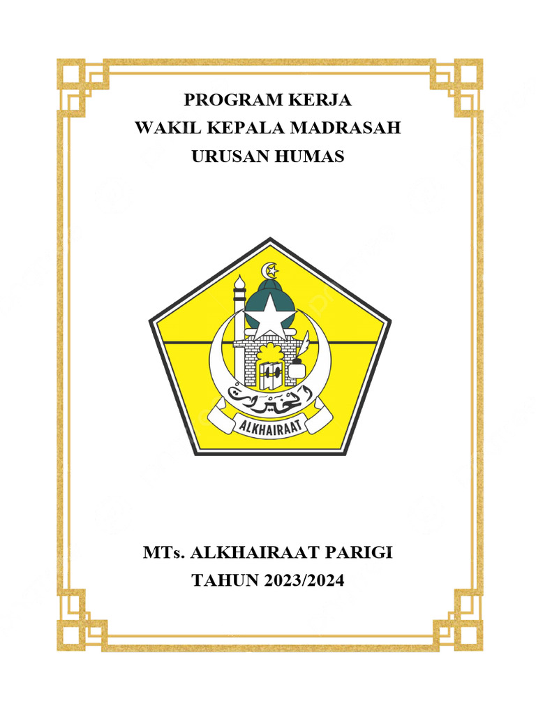 Draf Program Kerja Humas | PDF | Karier & Perkembangan