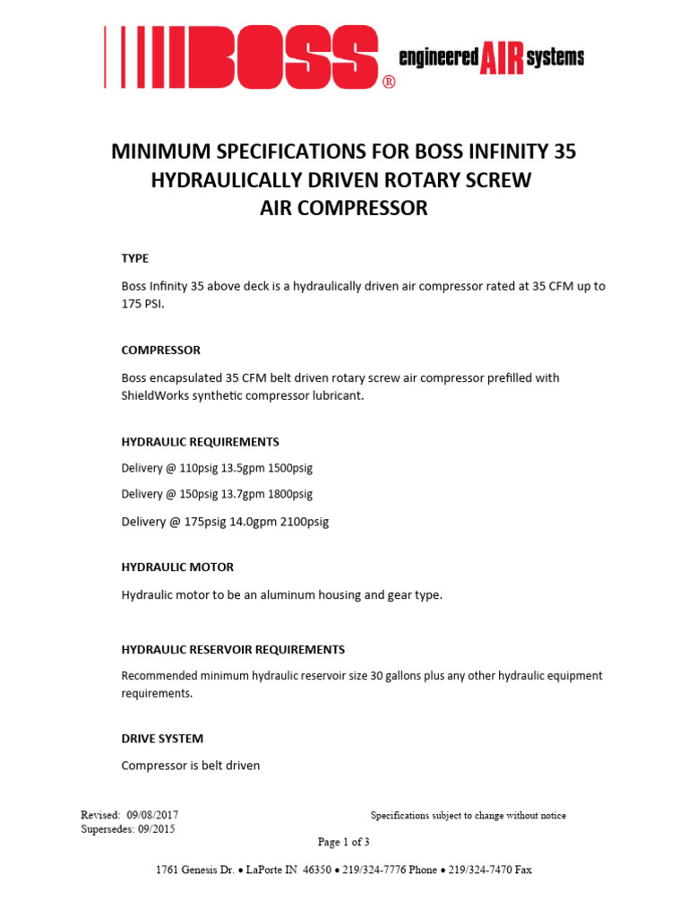 Infinity 35 Specs | Download Free PDF | Gas Technologies | Manufactured ...