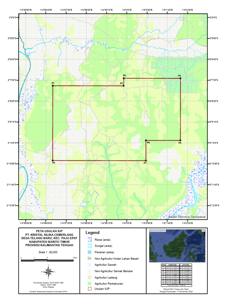 PETA USULAN IUP KSC 5200 Ha | PDF