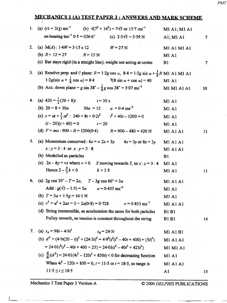 Delphis 03 MS - M1 Edexcel | PDF