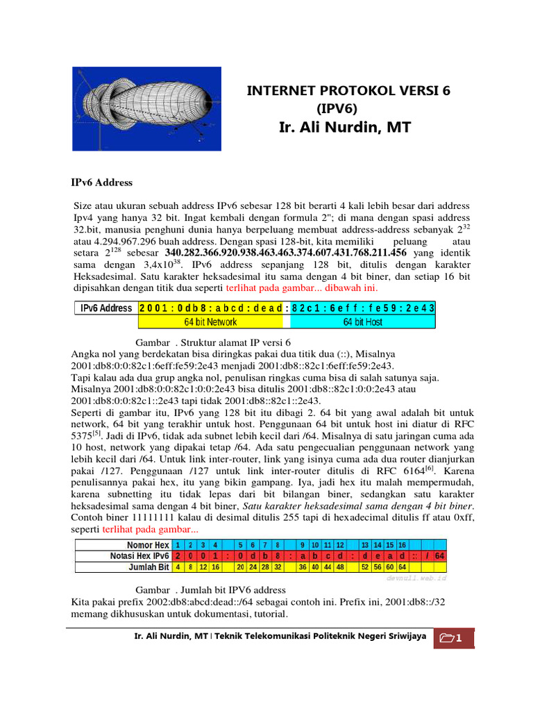 Ip Address Versi 6 | PDF | Metode & Bahan Ajar