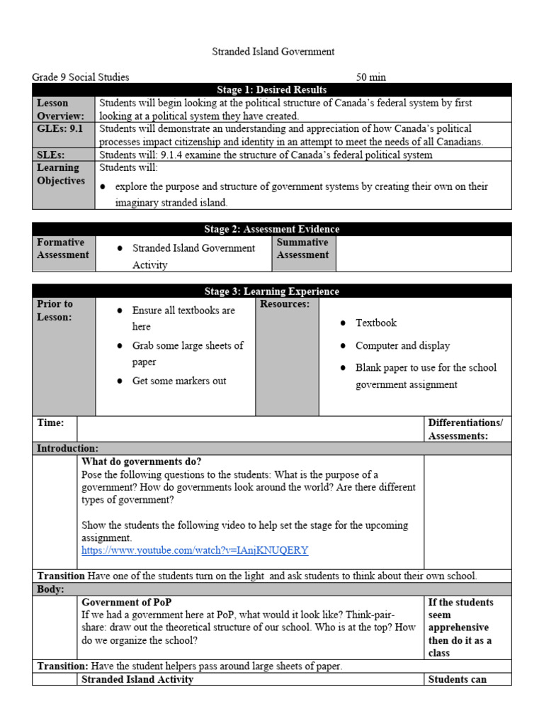 Stranded Island | PDF | Human Communication | Behavior Modification