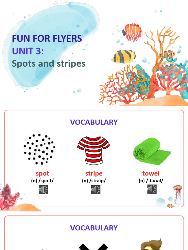 FFF - Unit 3 - Spots and Stripes | PDF | Linguistics