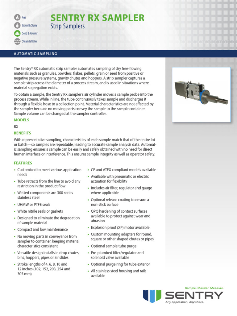 RX - Sampler - S SP Sps 00175 9 - 01 19 | PDF | Pipe (Fluid Conveyance ...