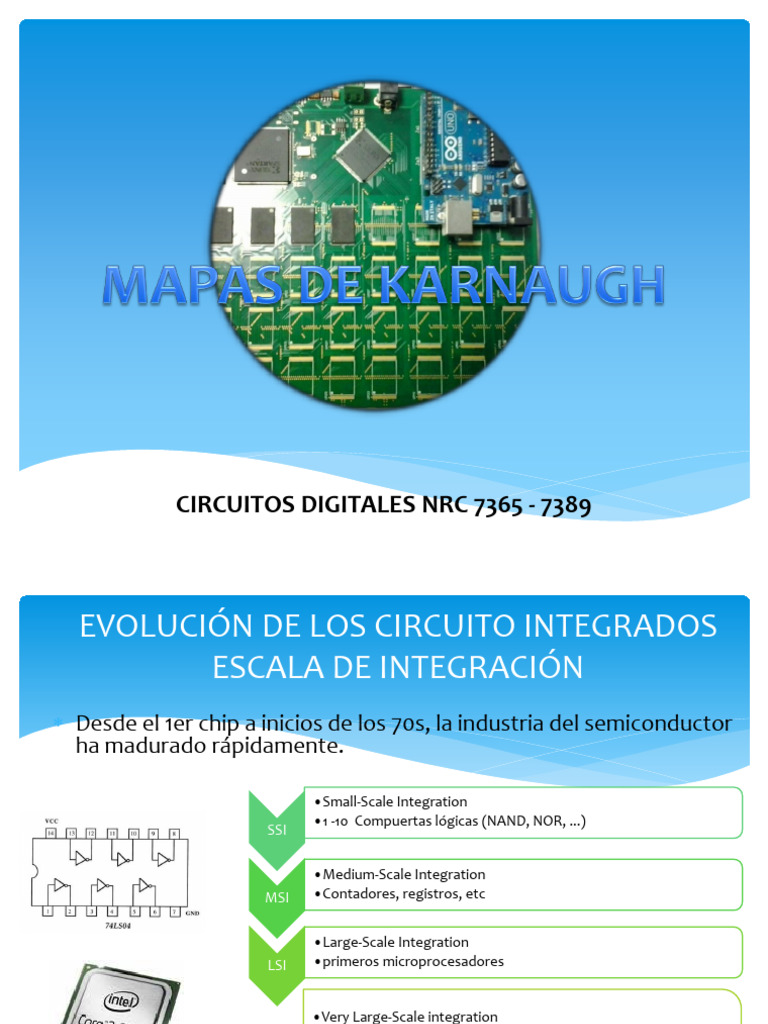 5 - Mapas de Karnaugh | PDF | Puerta lógica | Ingeniería Informática