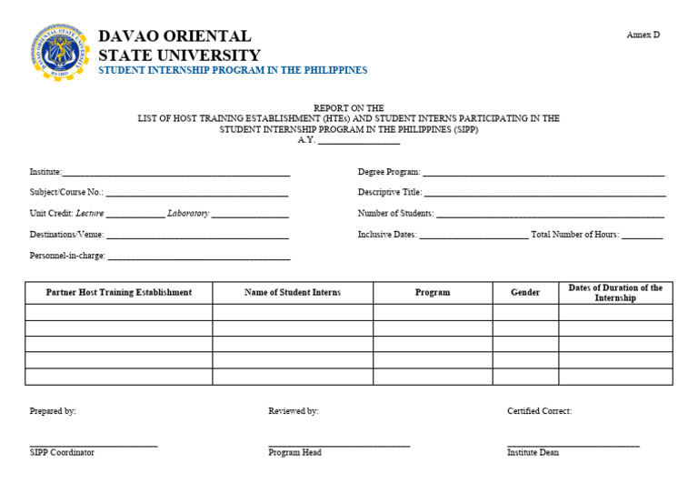 Student Internship Program Report | PDF