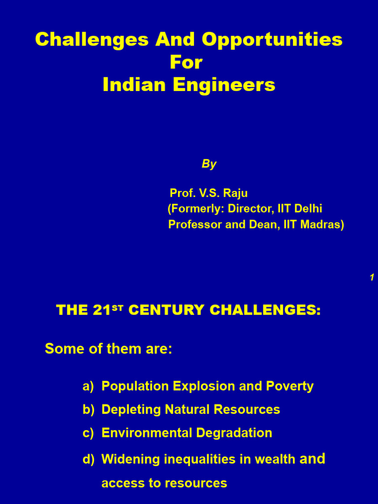 Challenges and Opportunities For Indian Engineers | PDF ...