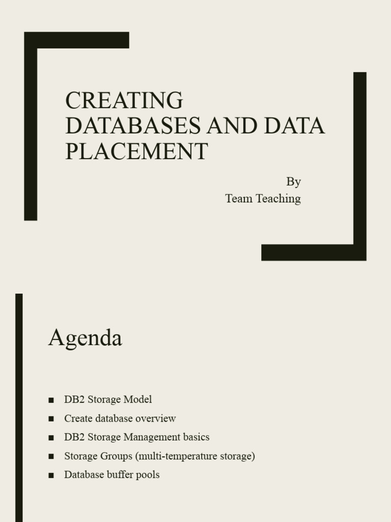 02-Creating Databases and Data Placement | PDF | Databases | Table ... 02-Creating Databases and Data Placement | PDF | Databases | Table ...