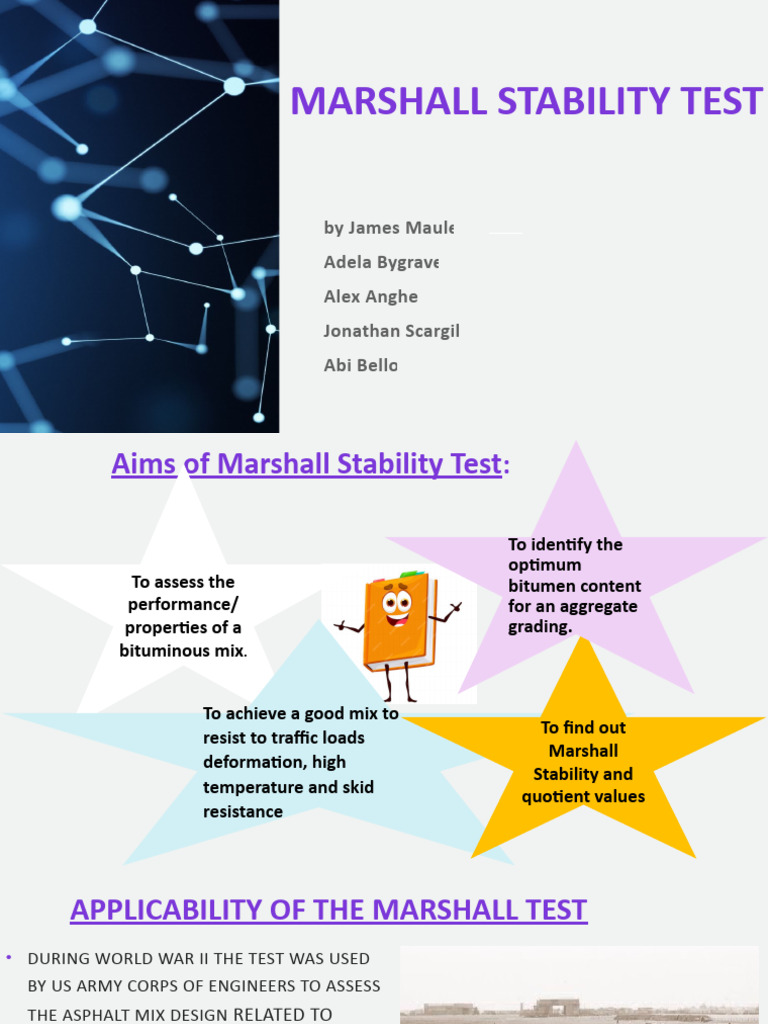 Marshall Test Presentation | PDF | Temperature | Construction Aggregate