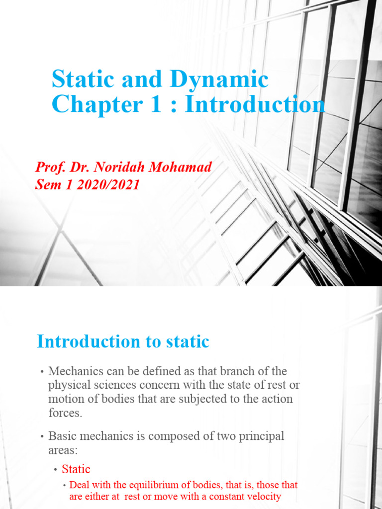 CHAPTER 1 - Introduction | PDF | Force | Triangle