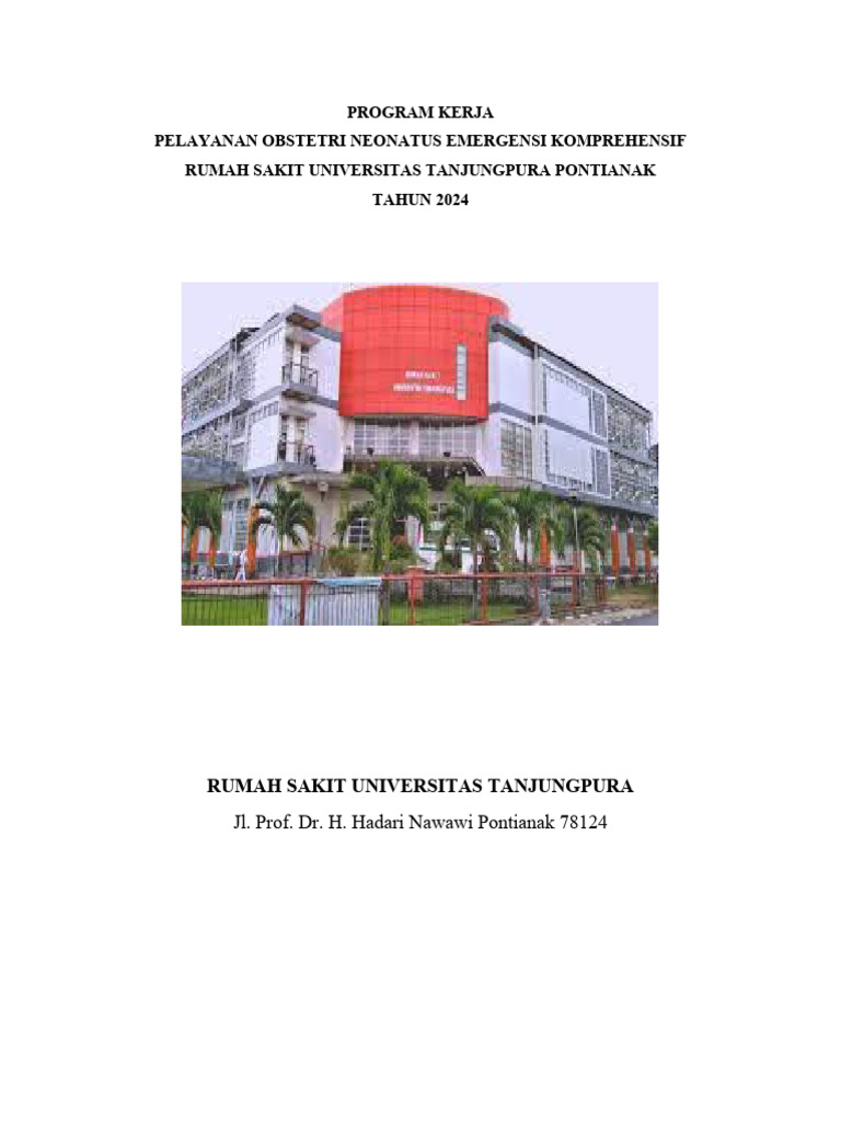 Program Kerja Ponek 2024 | PDF