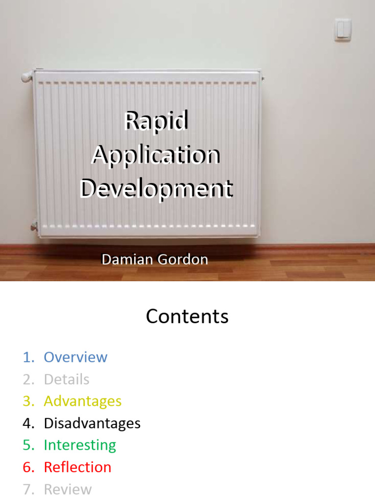 RAD Development | PDF | Software Development Process | Software Development