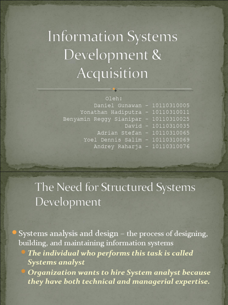 Informationsystemsdevelopmentandacquisition-Lec 1 | PDF | Systems ...