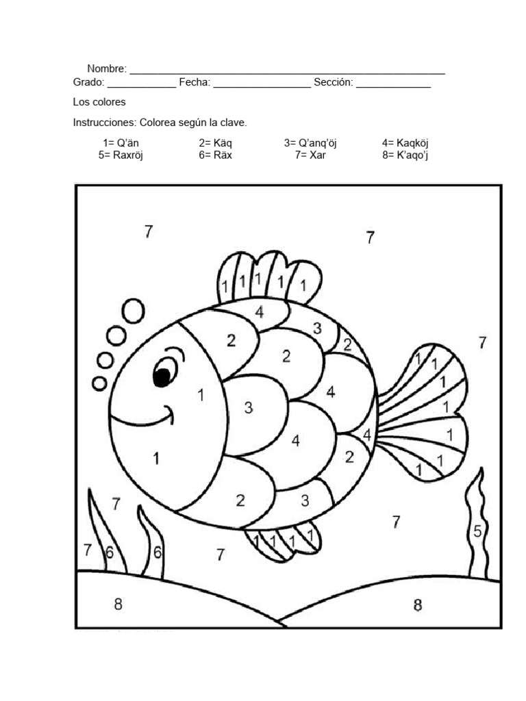 Hoja de Trabajo - Los Colores L2 | PDF