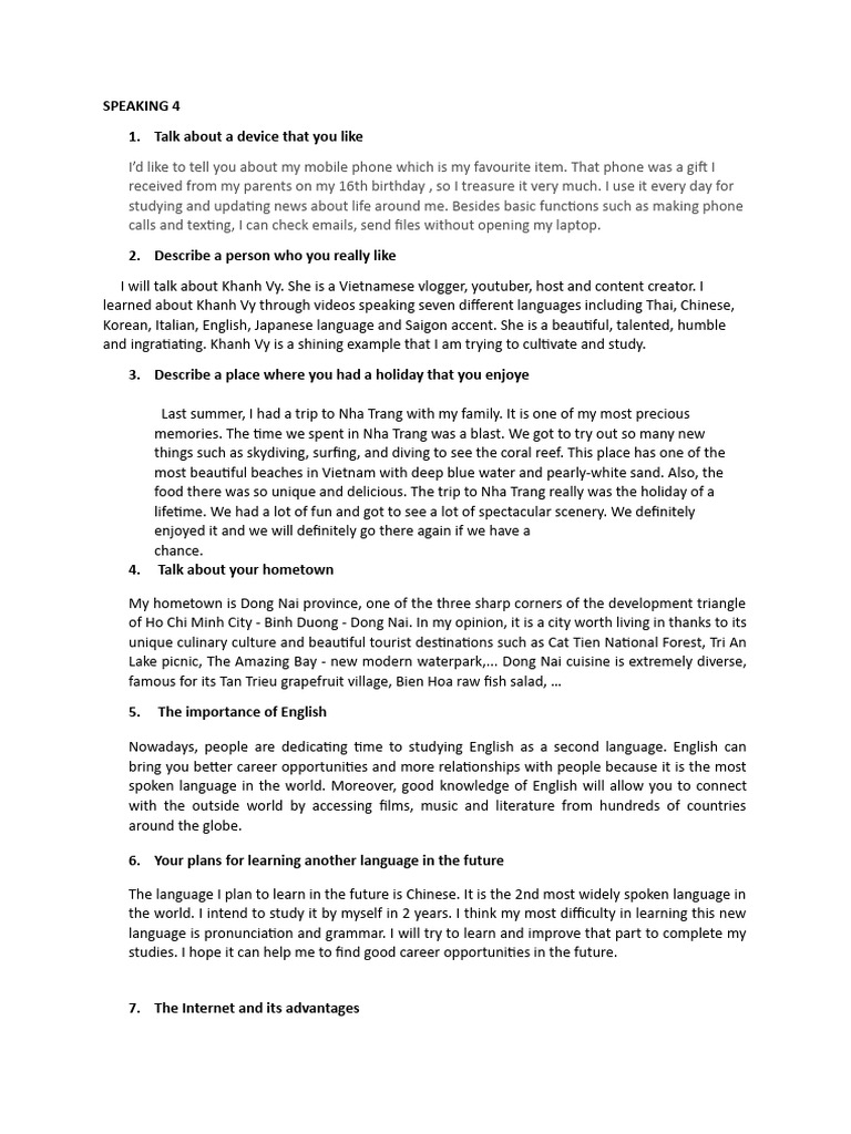 Speaking 4 | PDF | Human Communication