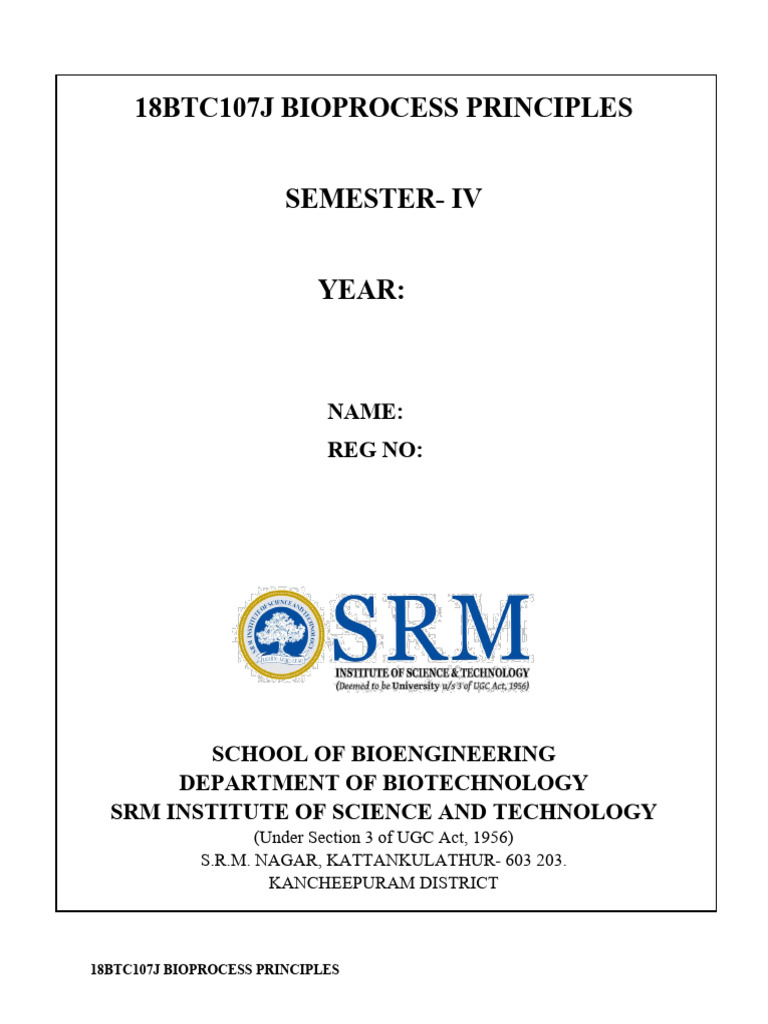 18BTC107J Lab Manual | PDF | Fermentation | Growth Medium