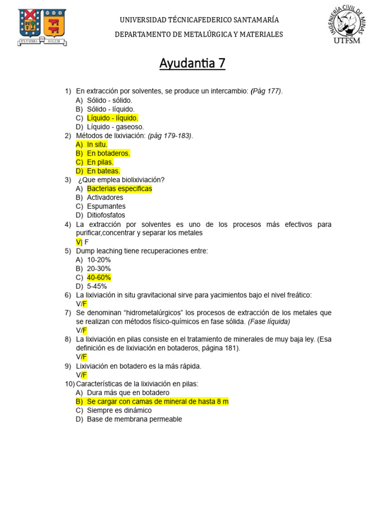 Preguntas Kahoot C3 | PDF | Metalurgia | Electrodo