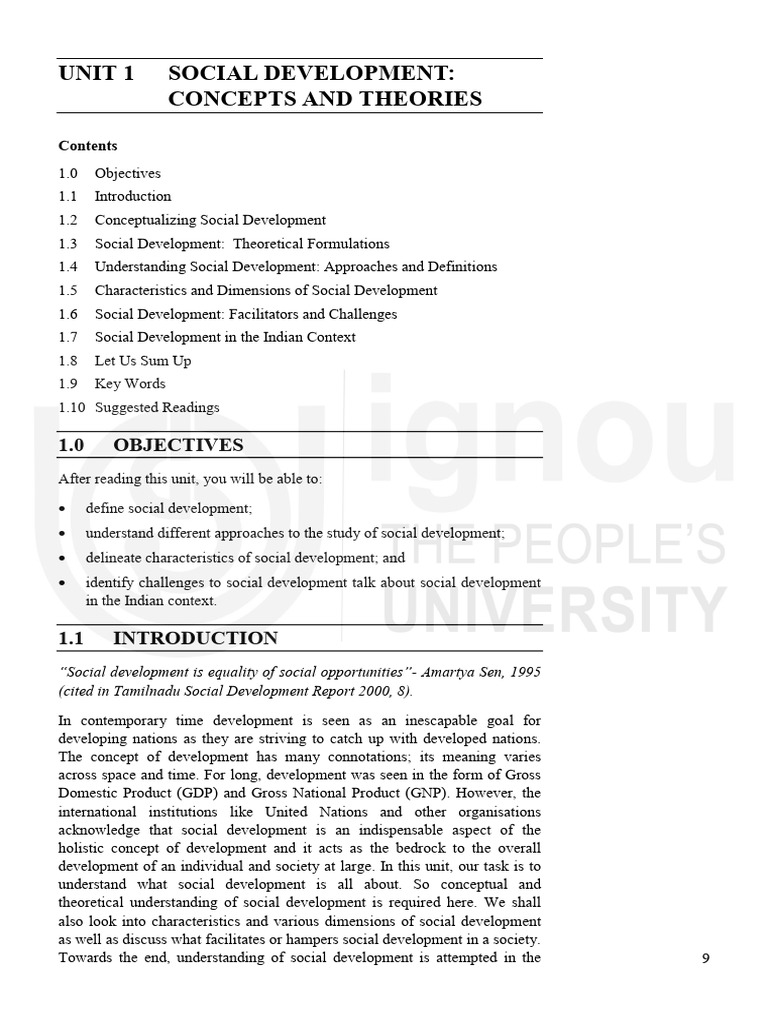 Social Development | PDF | Modernization Theory | Gross Domestic Product