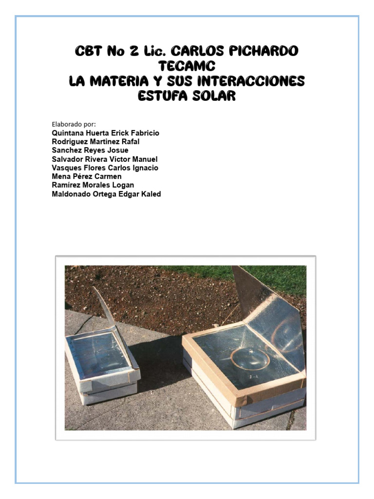 Estufa Solar 2 | PDF | Energía solar | Naturaleza