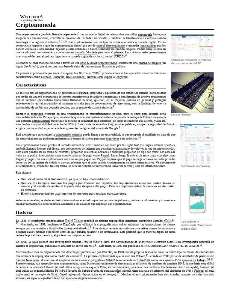 Criptomoneda | PDF | Criptomoneda | Computación distribuída
