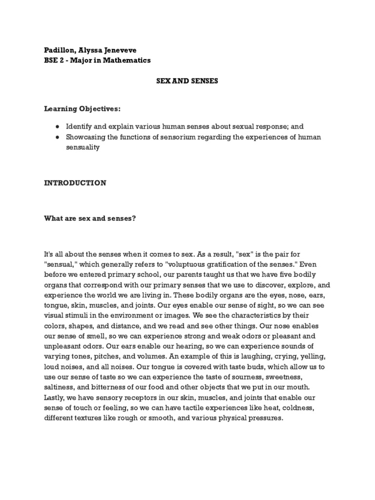 GENSOC Lesson 10 | Download Free PDF | Senses | Emotions