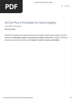 Data Integrity Principles of Alcoa+ | PDF
