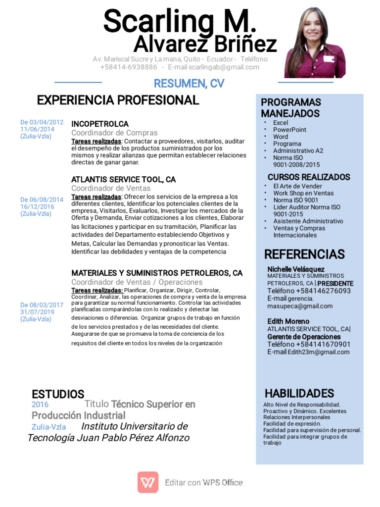 CV SA Ecu | PDF | Business | Economias