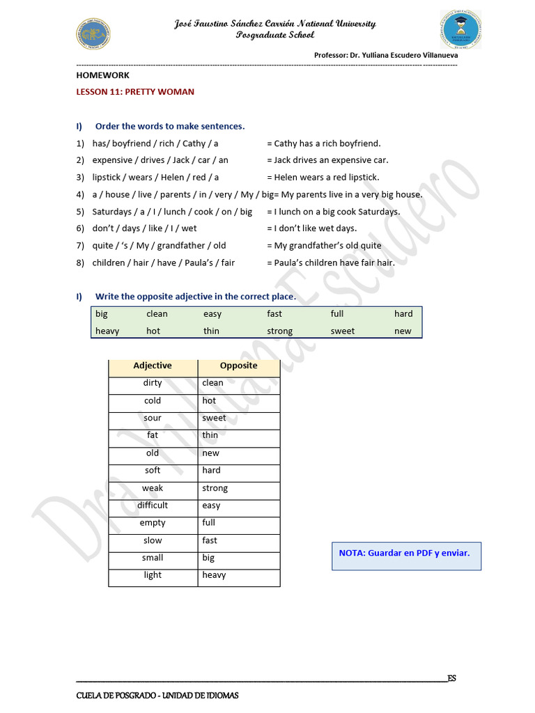 Homework-Lesson11-Rocio Estela Reaño Ramirez | PDF