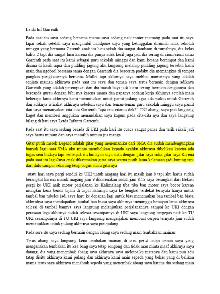 Letda Inf Garrenth | PDF