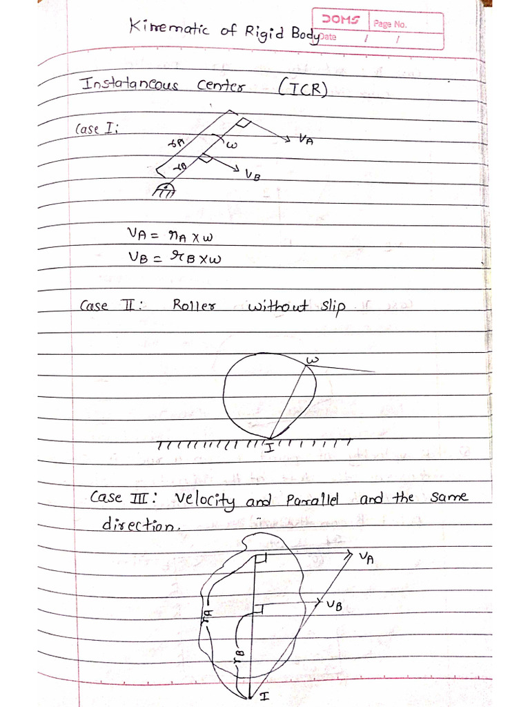 Kinematics of Rigid Body | PDF