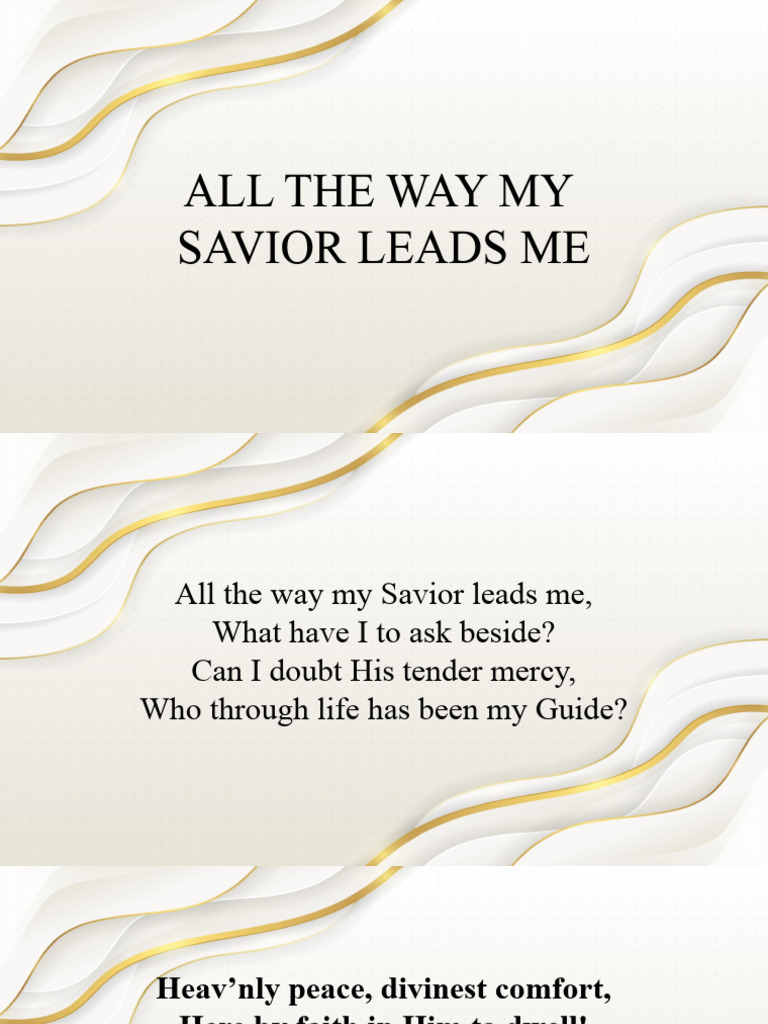 Savior's Guidance Through Life's Journey | PDF