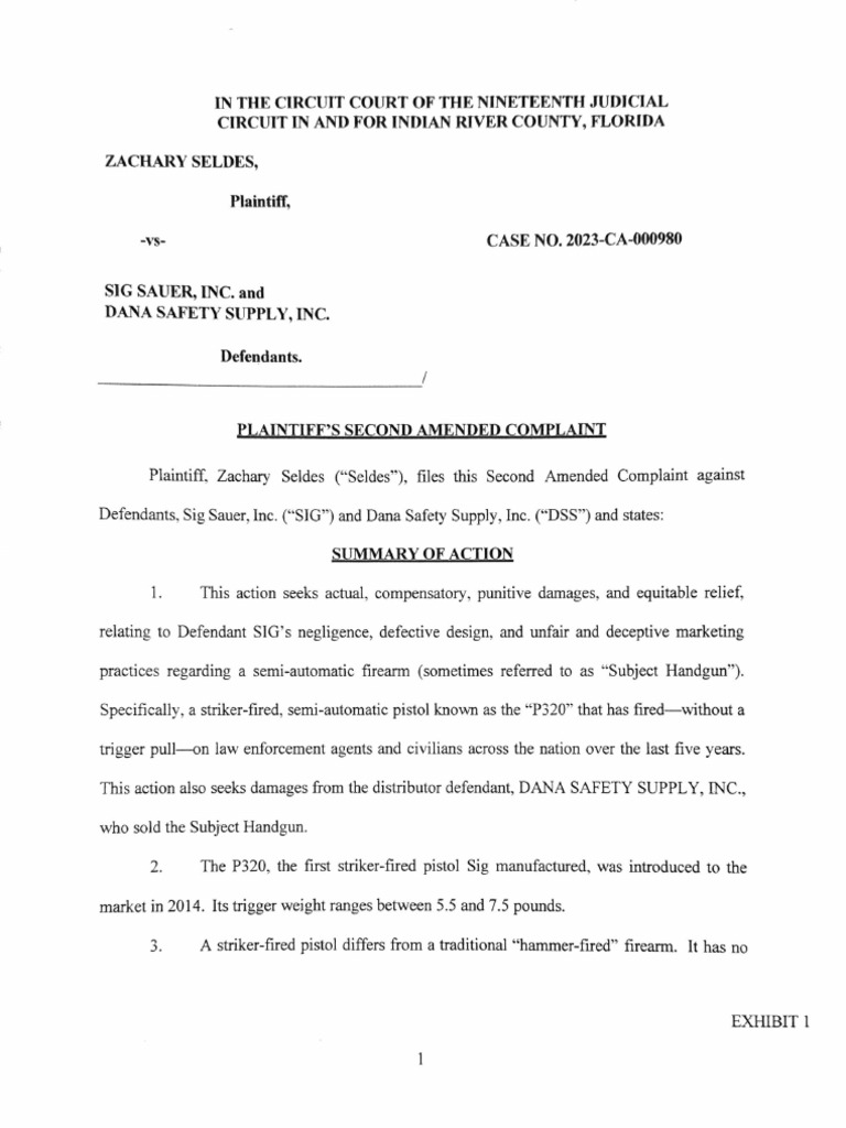Lawsuit Filed Against Gun Manufacture | PDF Lawsuit Filed Against Gun Manufacture | PDF