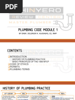 Module 1 - Introduction To Plumbing | PDF | Plumbing | Journeyman
