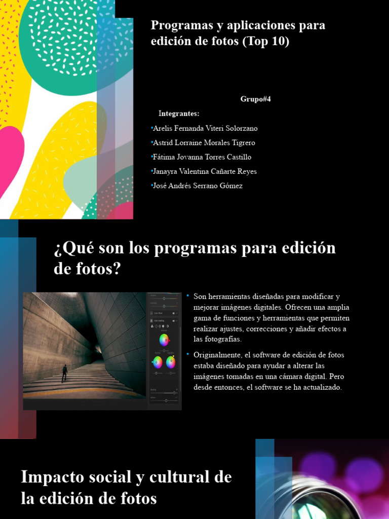 Programas y aplicaciones para edición de fotos (top 10) | PDF | Imagen ...